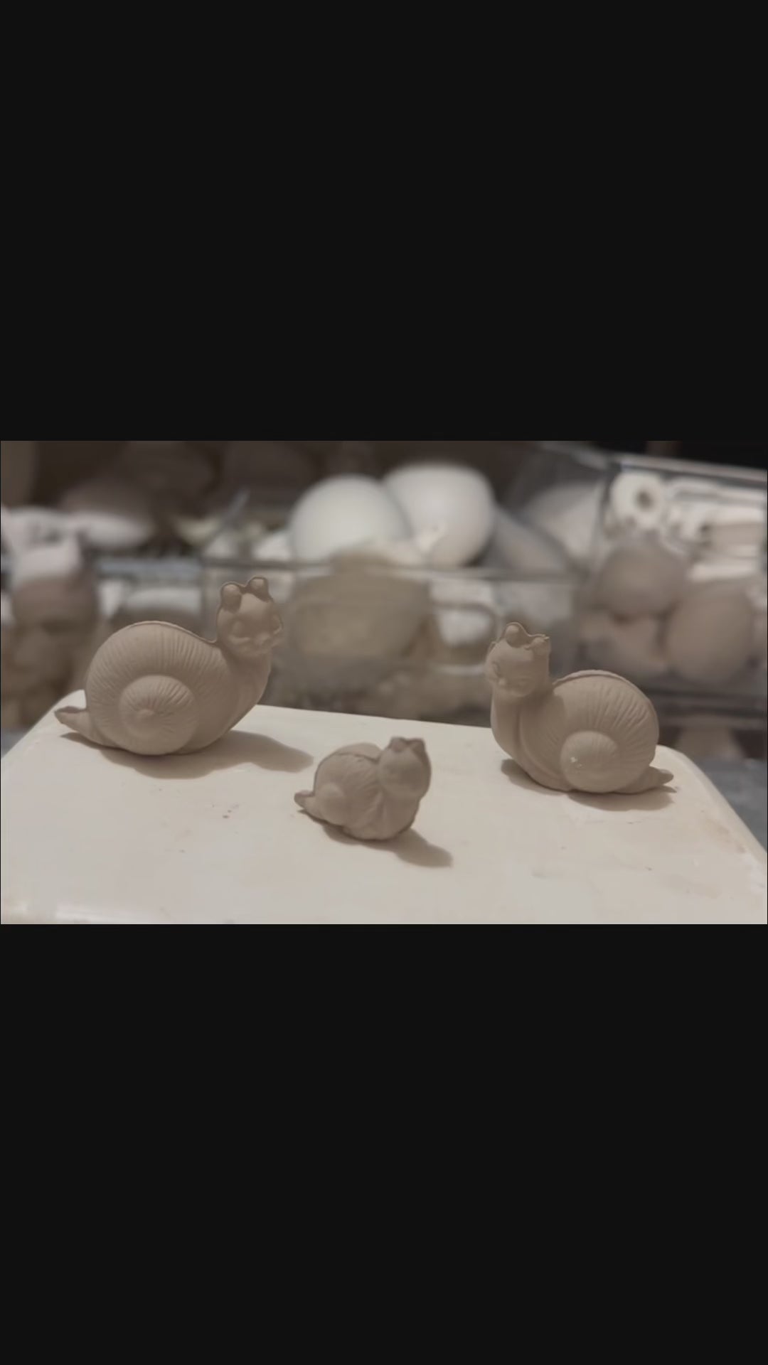Tiny Snail Family Bisque – Sarah-amics Co LLC